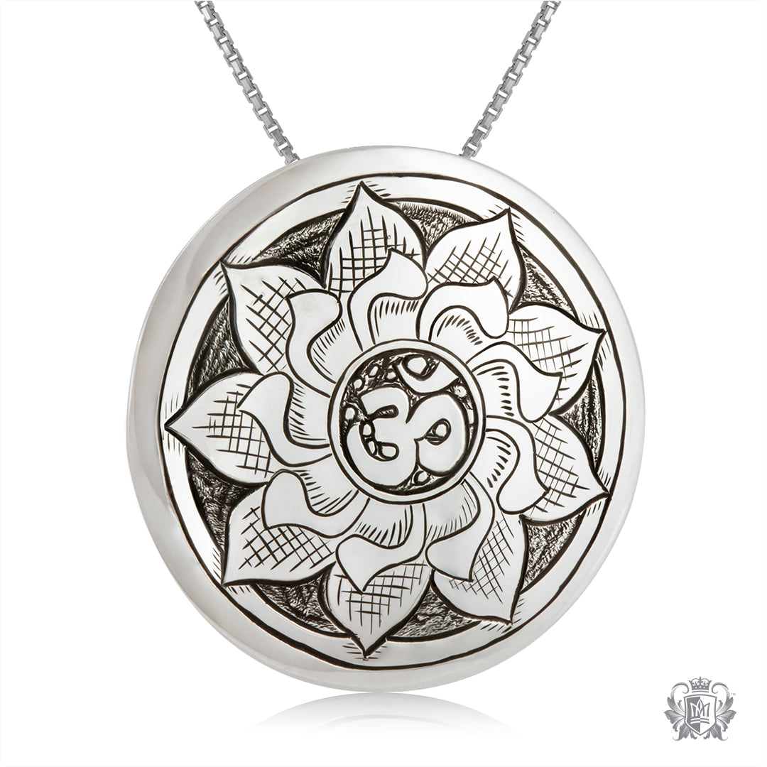 Hand Engraved Ohm Pendant – Metalsmiths Sterling
